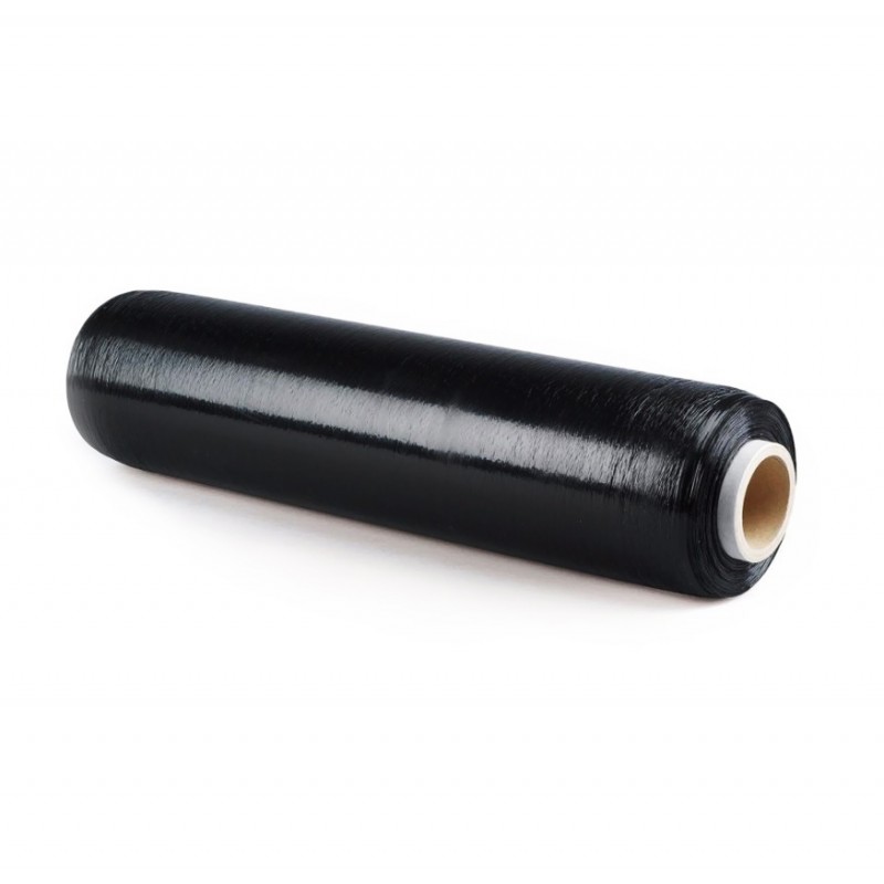 Film étirable transparent ou noir.